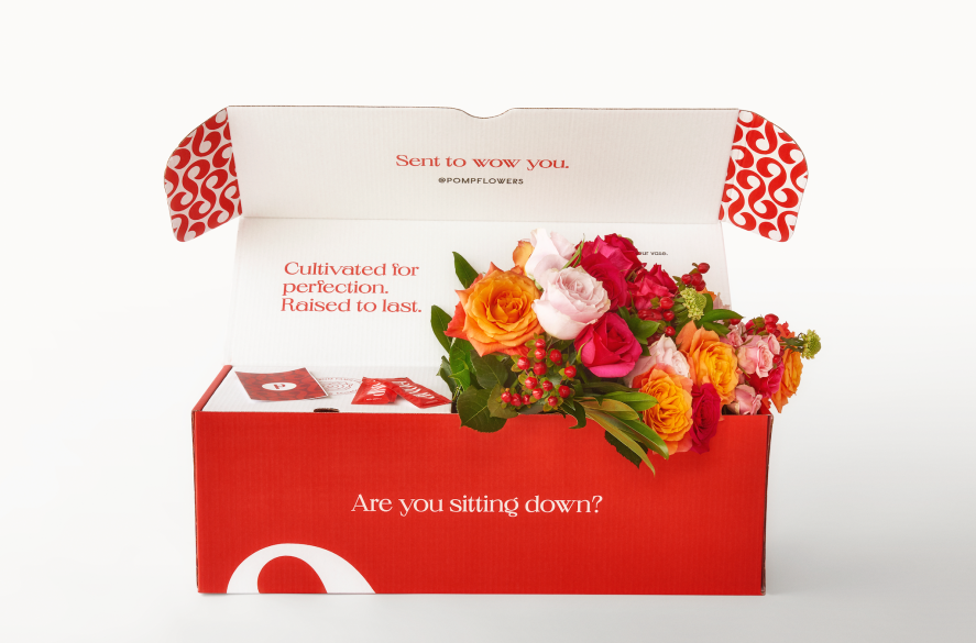 Pomp is entering the crowded online floral startups field
