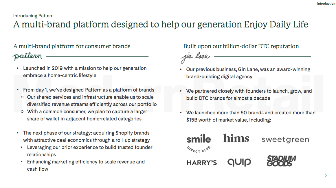 How Pattern Brands laid out its new holding company vision
