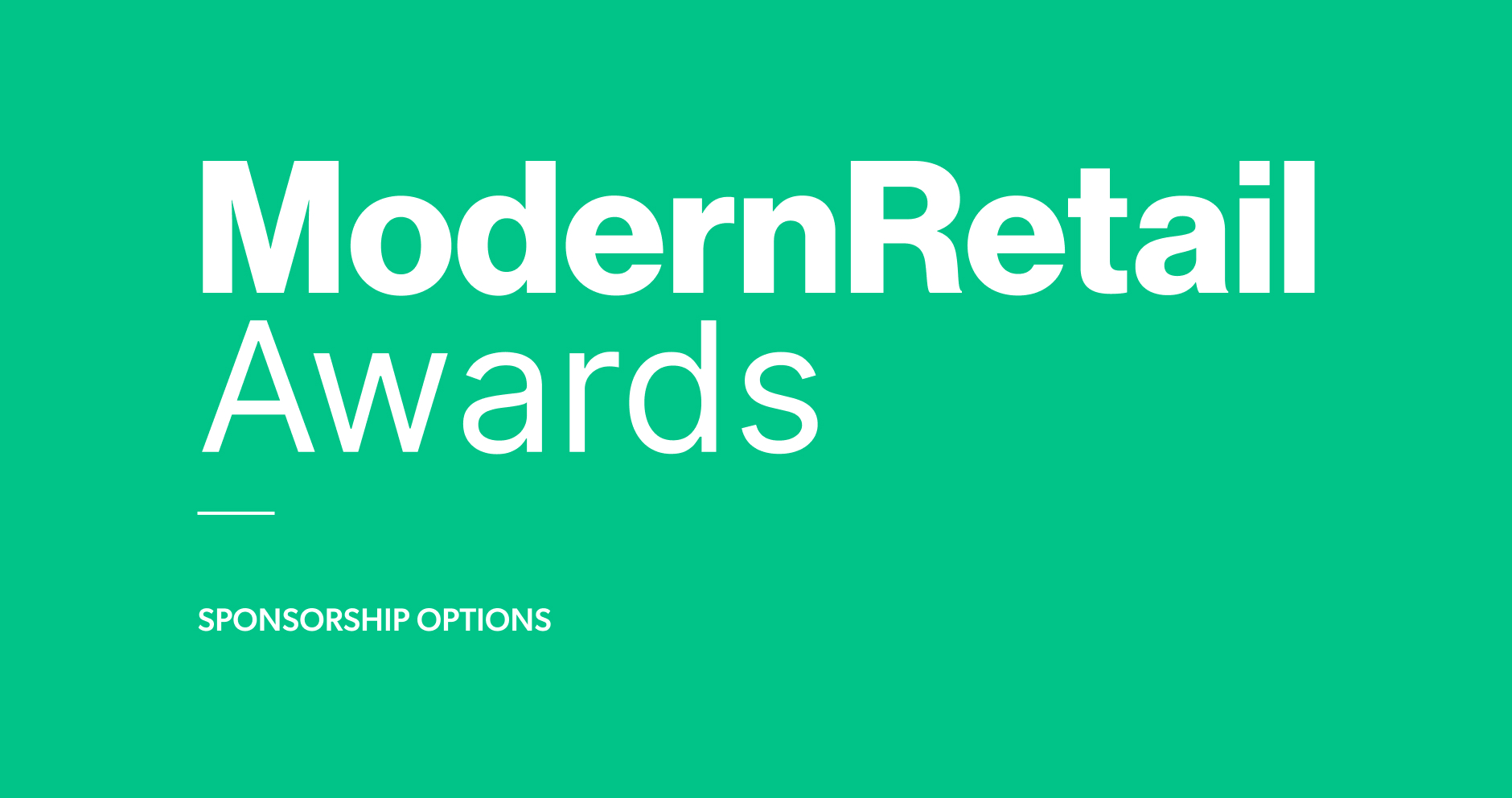 Learn more about awards sponsorship opportunities - Modern Retail