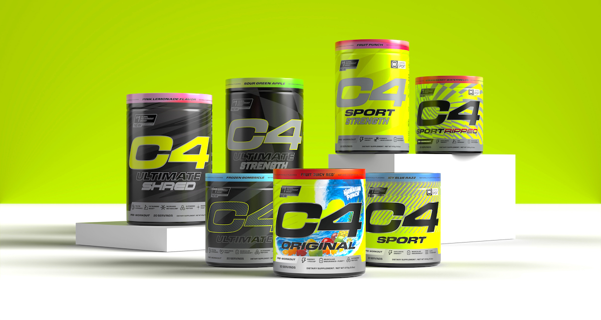 C4 rebrands & reformulates its pre-workout powders