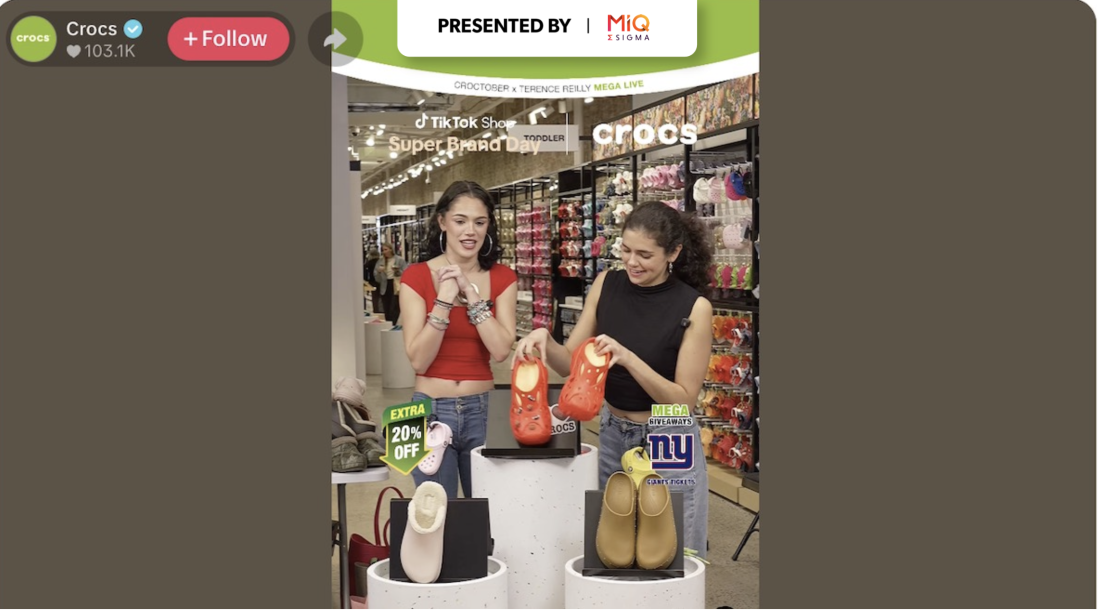 Crocs is livestreaming on TikTok Shop all month long in honor of ...